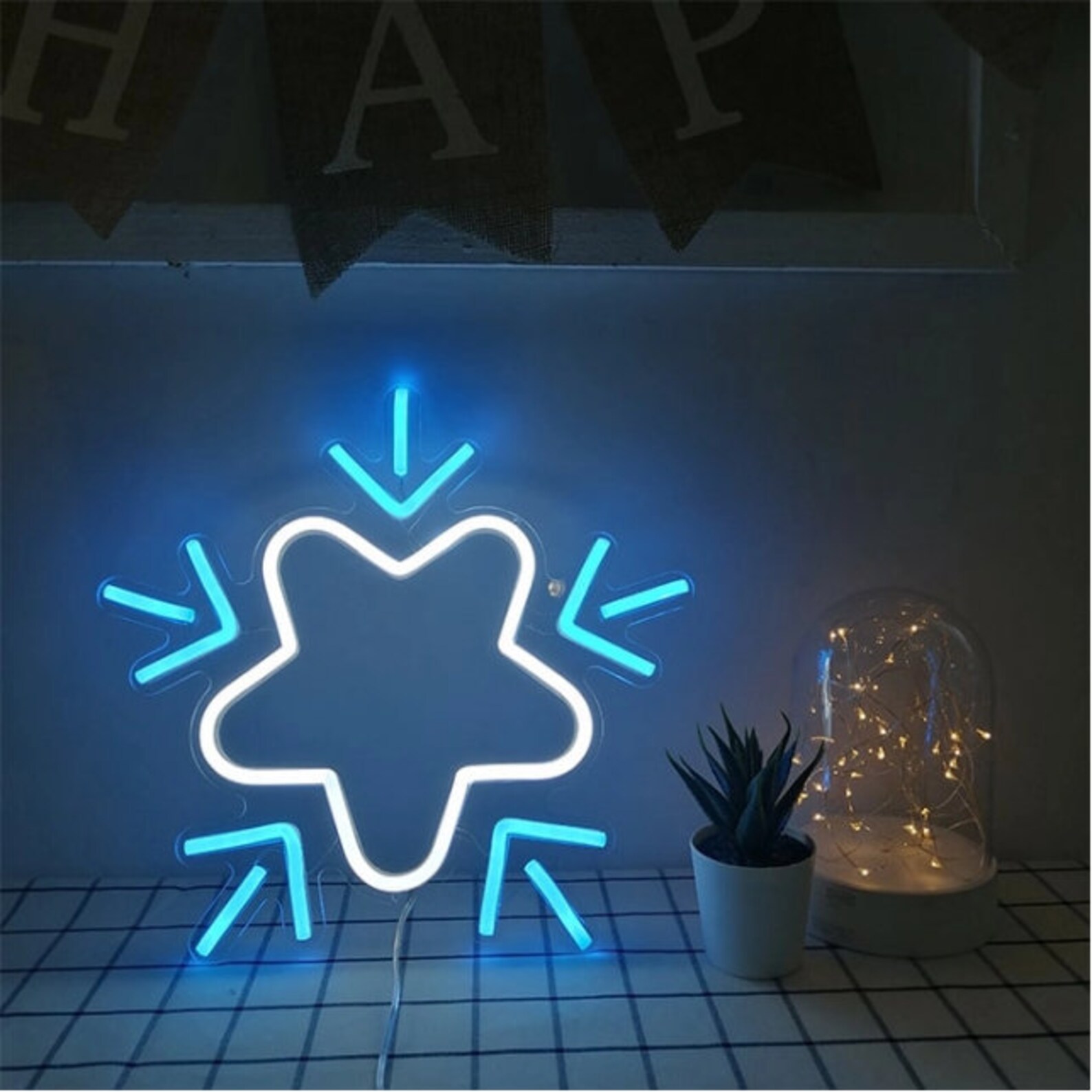 Mini Snowflake Neon Sign 5V USB Powered Custom Neon Sign - Etsy