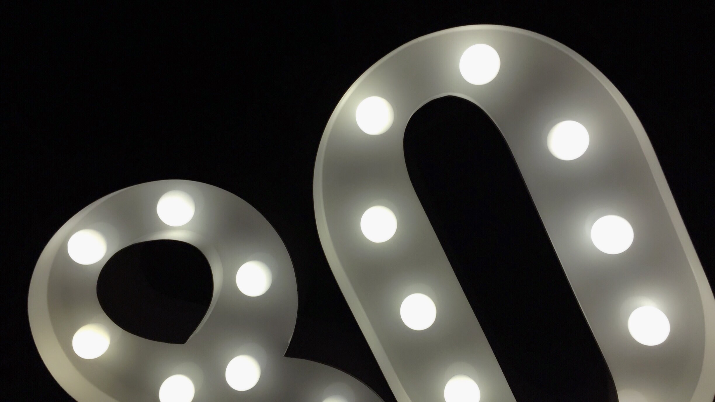 12metal Light up Numbers Party Marquee Number 80-89 Home - Etsy