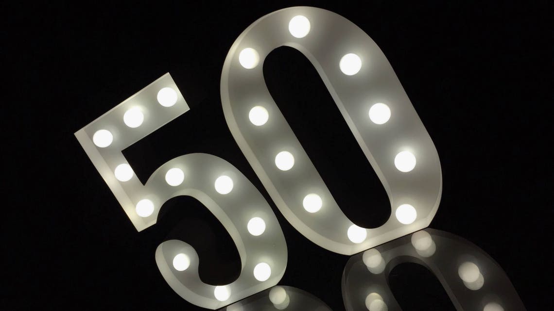 12 Metal Number 50-59 Light Up Number Fifty Home Bedroom | Etsy