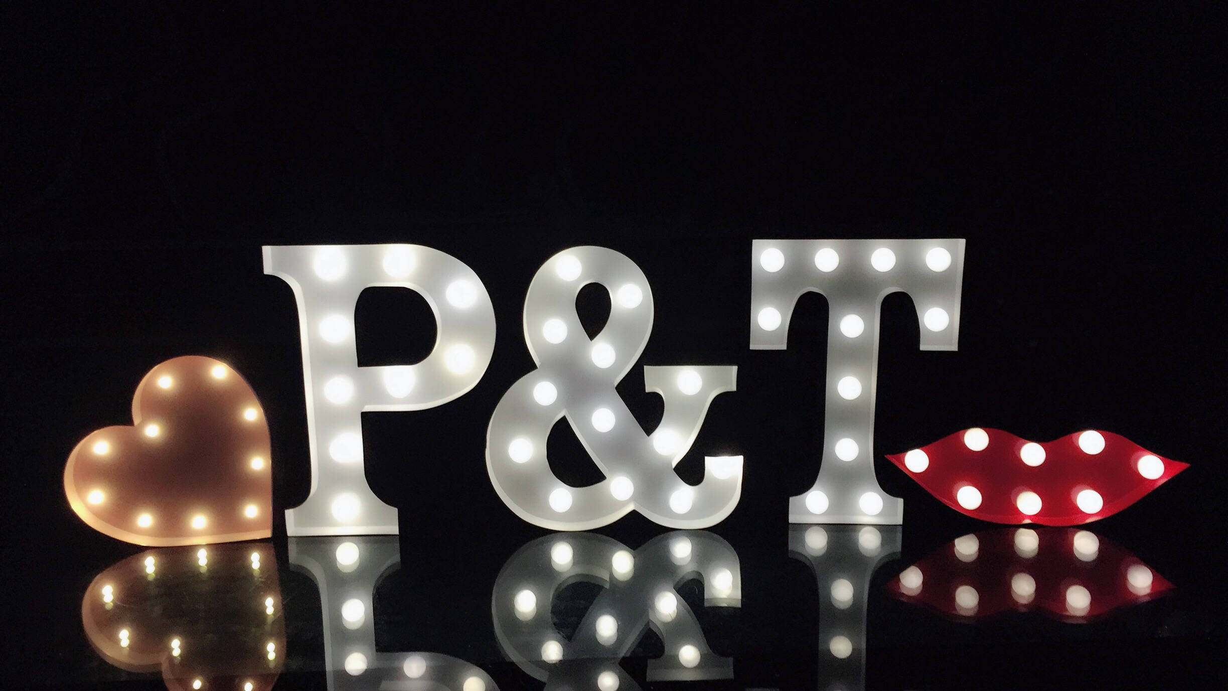 Hand Made Metal White P Marquee Letter Light 9height | Etsy