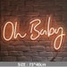 Oh Baby Light up Neon Letters Neon Sign Party Neon Decor - Etsy
