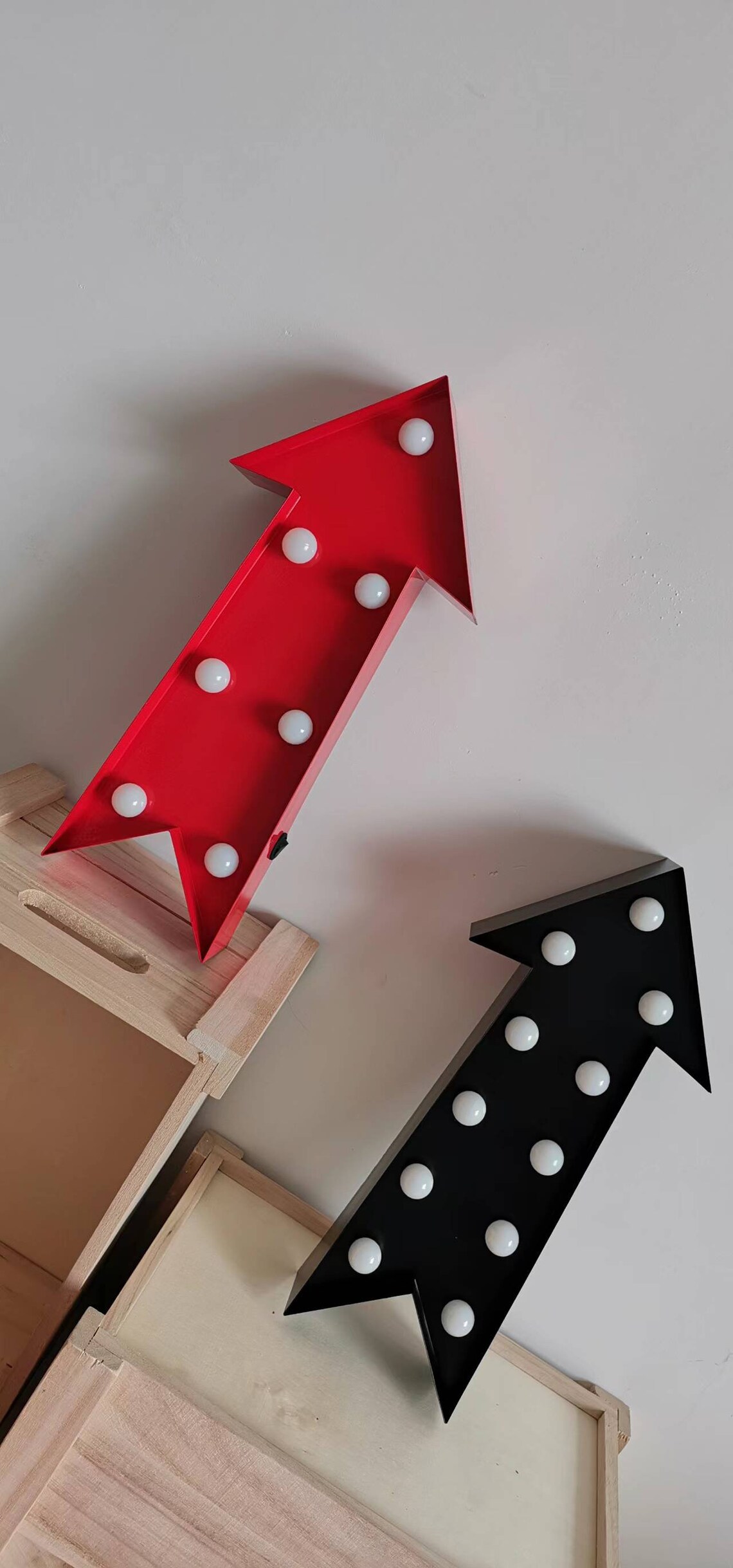 Custom 36 Inch Metal Red Arrow Light Arrow Sign Marquee Signs - Etsy