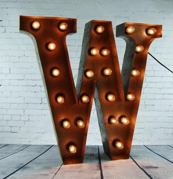 24 Metal Letter A-Z Marquee Letters Marquee Number 0-9 | Etsy