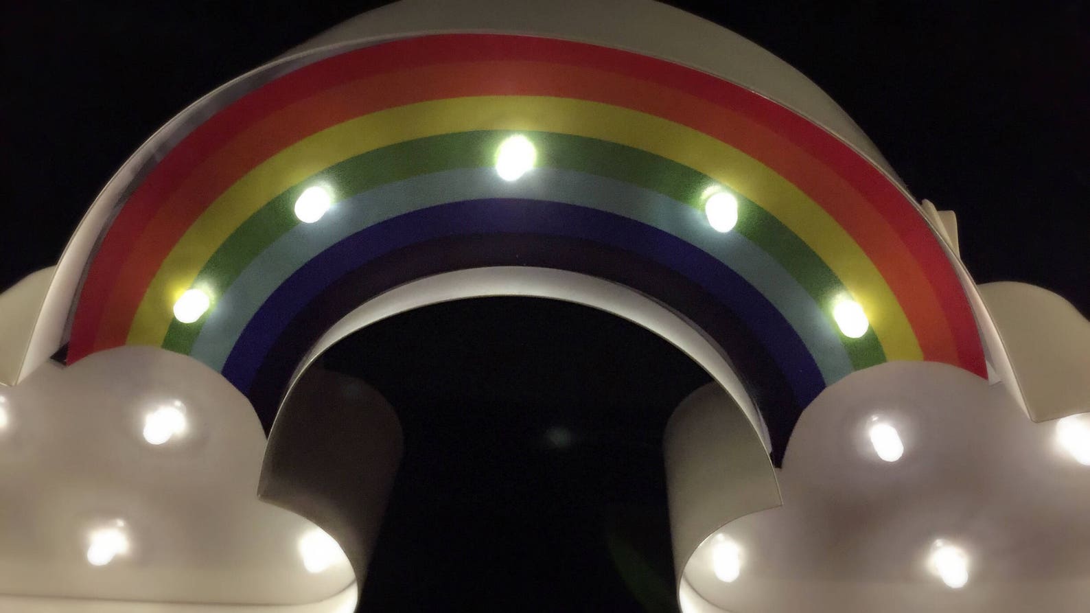 14 Wide Metal Light up Rainbow Night Light Kids Room Baby - Etsy