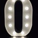 Metal White O Marquee Letter Light 9"height Light up Alphabet Letter ...