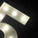 12”metal White No.5 Marquee Letter Marquee Light Light up Number Five ...