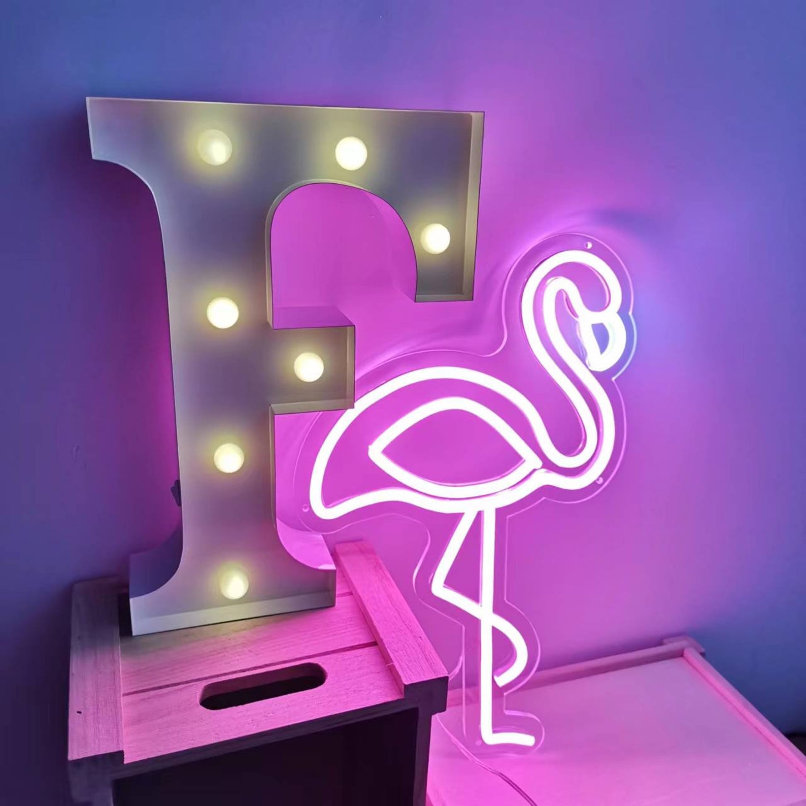 Pink Flamingo Neon Sign With Acrylic Plate Neon Decor Neon Flamingo ...