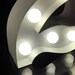 12”metal White No.2 Marquee Letter Marquee Light Light up Number Two ...