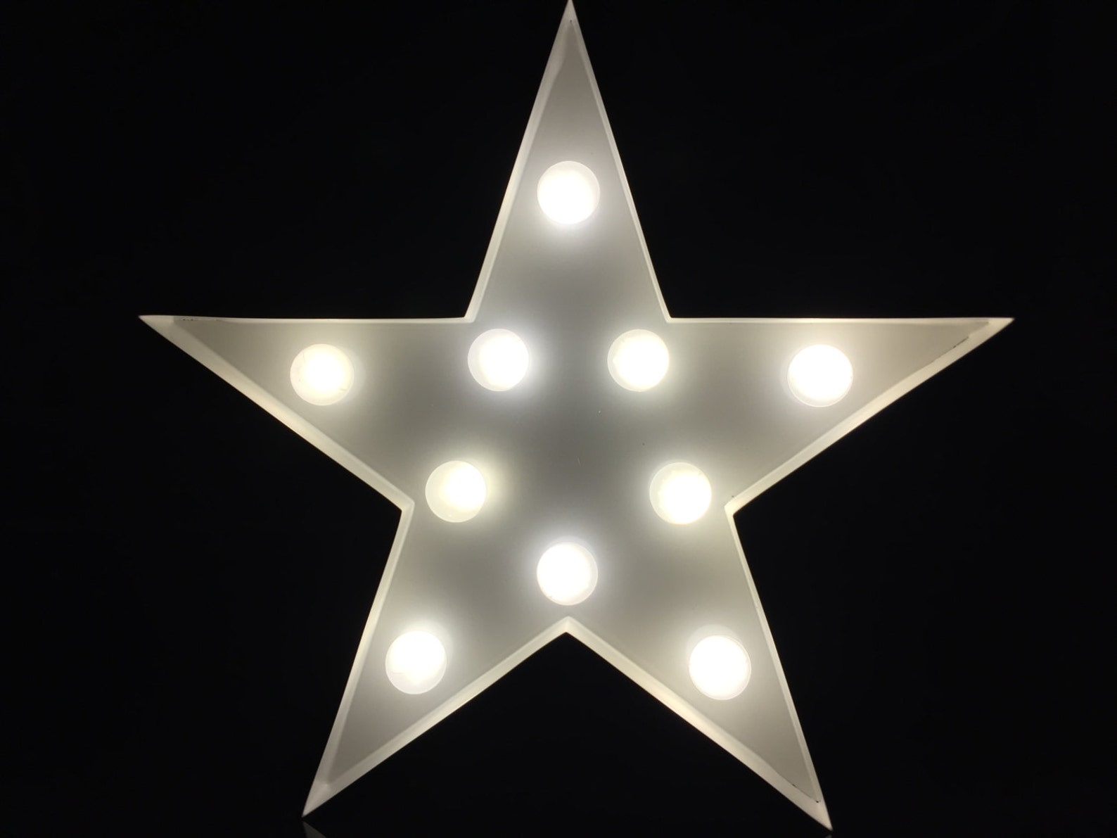 Vintage 12 Inch Light up Star Marquee Light Night Light Kids Children ...