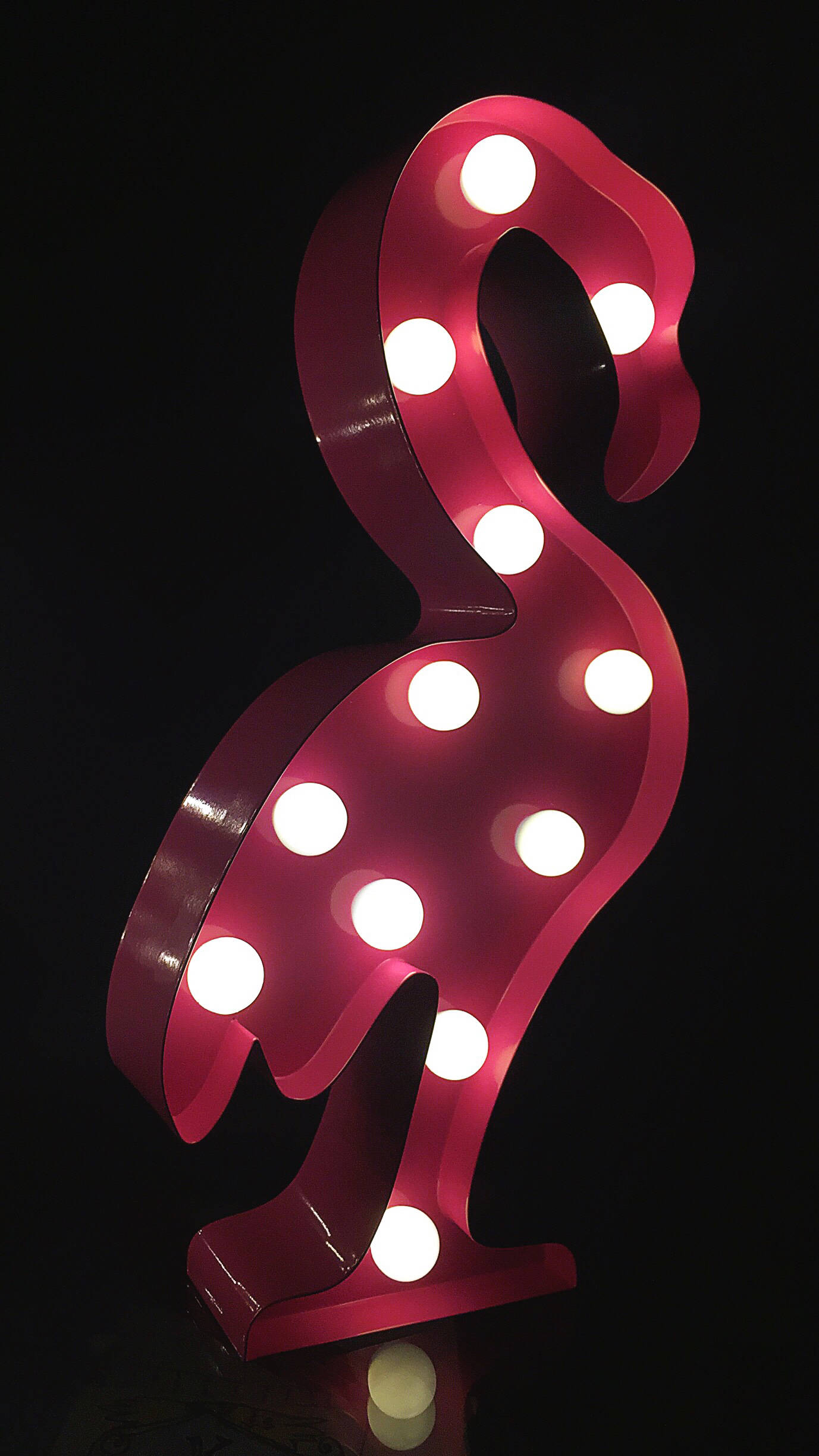 12 Flamingo Metal Pink Light Home Decor Novelty Night | Etsy