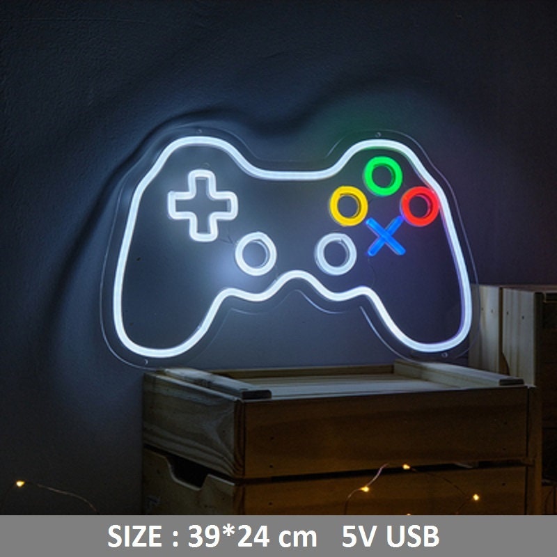 LED Game Console Neon Sign With Acrylic Plate Neon Decor Game - Etsy