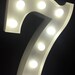 12metal White No.7 Marquee Letter Marquee Light Light up Number Seven ...