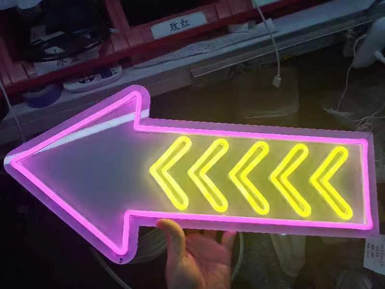 Arrow Neon Sign 5V USB Powered Custom Neon Sign Arrow Light Neon Decor ...
