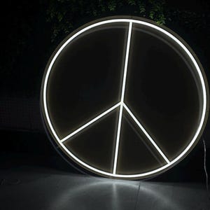 Peace Neon Sign Acrylic Neon Sign Halloween Party Home Custom Neon ...