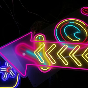 Arrow Neon Sign 5V USB Powered Custom Neon Sign Arrow Light Neon Decor ...