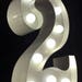 12”metal White No.2 Marquee Letter Marquee Light Light up Number Two ...
