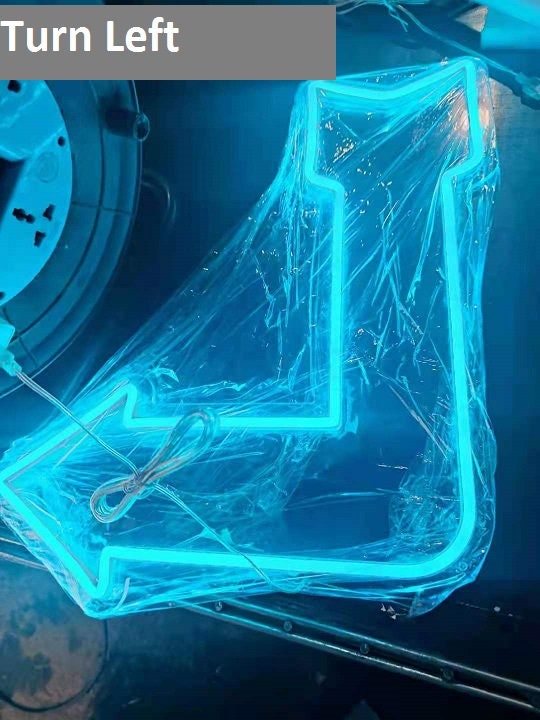 Orange Arrow LED Neon Sign With Acrylic Plate Neon Decor Neon | Etsy