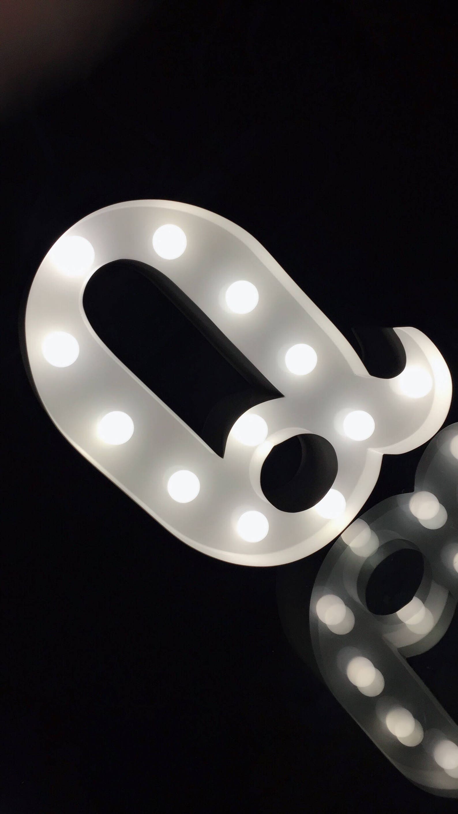 Metal White Initial Letter Q Marquee Letter Light 9"height Light up ...