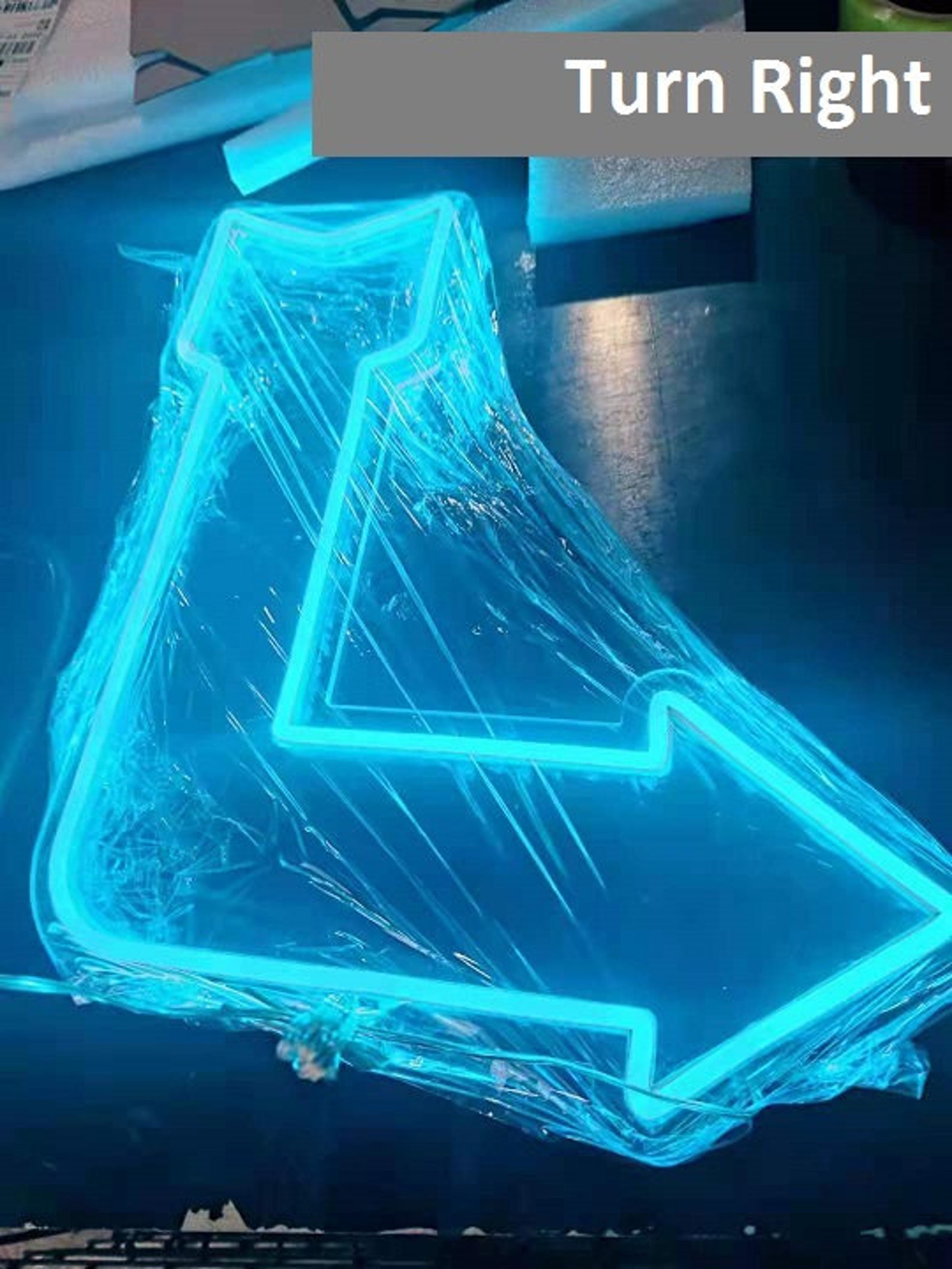 Orange Arrow LED Neon Sign With Acrylic Plate Neon Decor Neon | Etsy