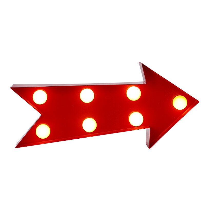 24 Metal Arrow Sign Arrow Light Light up Arrow Home Wall Event Bar ...