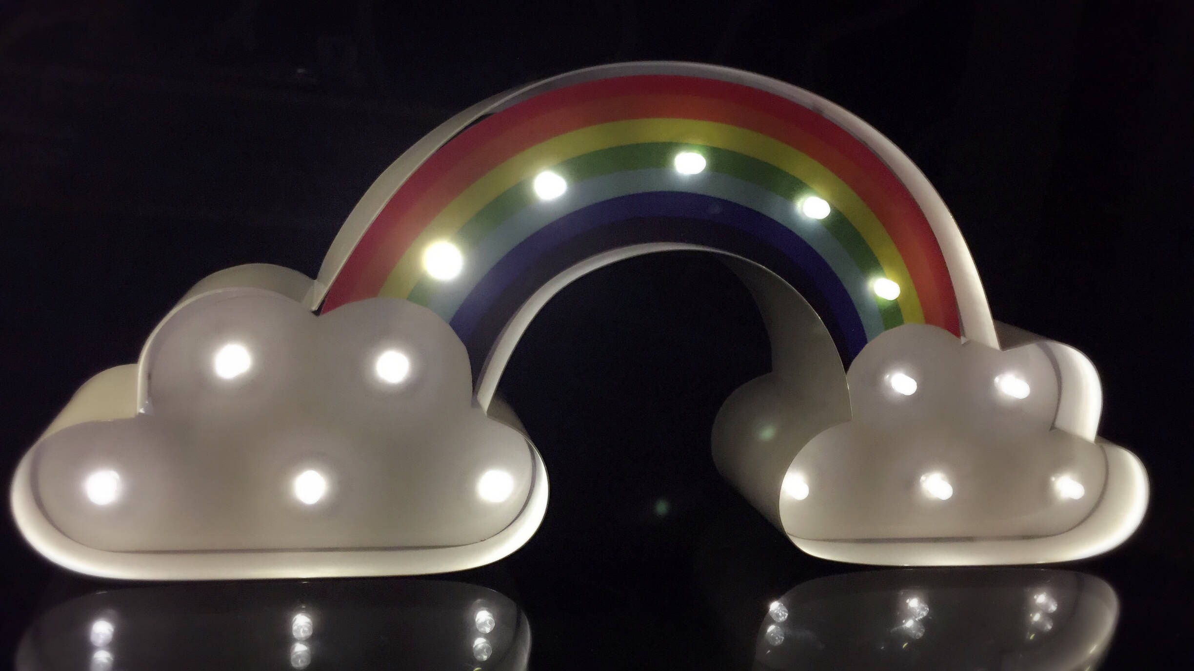 14 Wide Metal Light up Rainbow Night Light Kids Room Baby - Etsy