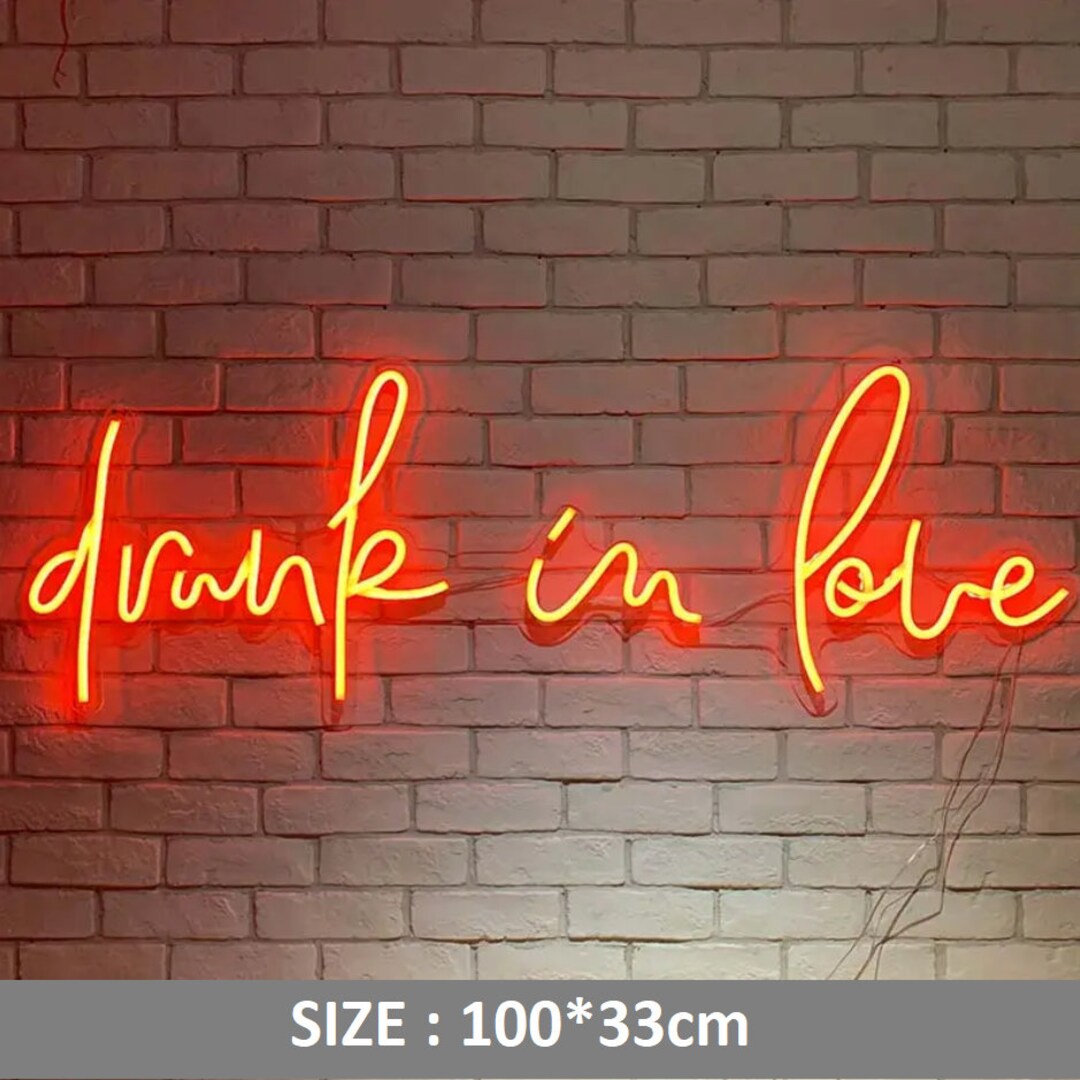 LED Drunk in Love Light up Letters Neon Letters Valentine Wedding ...