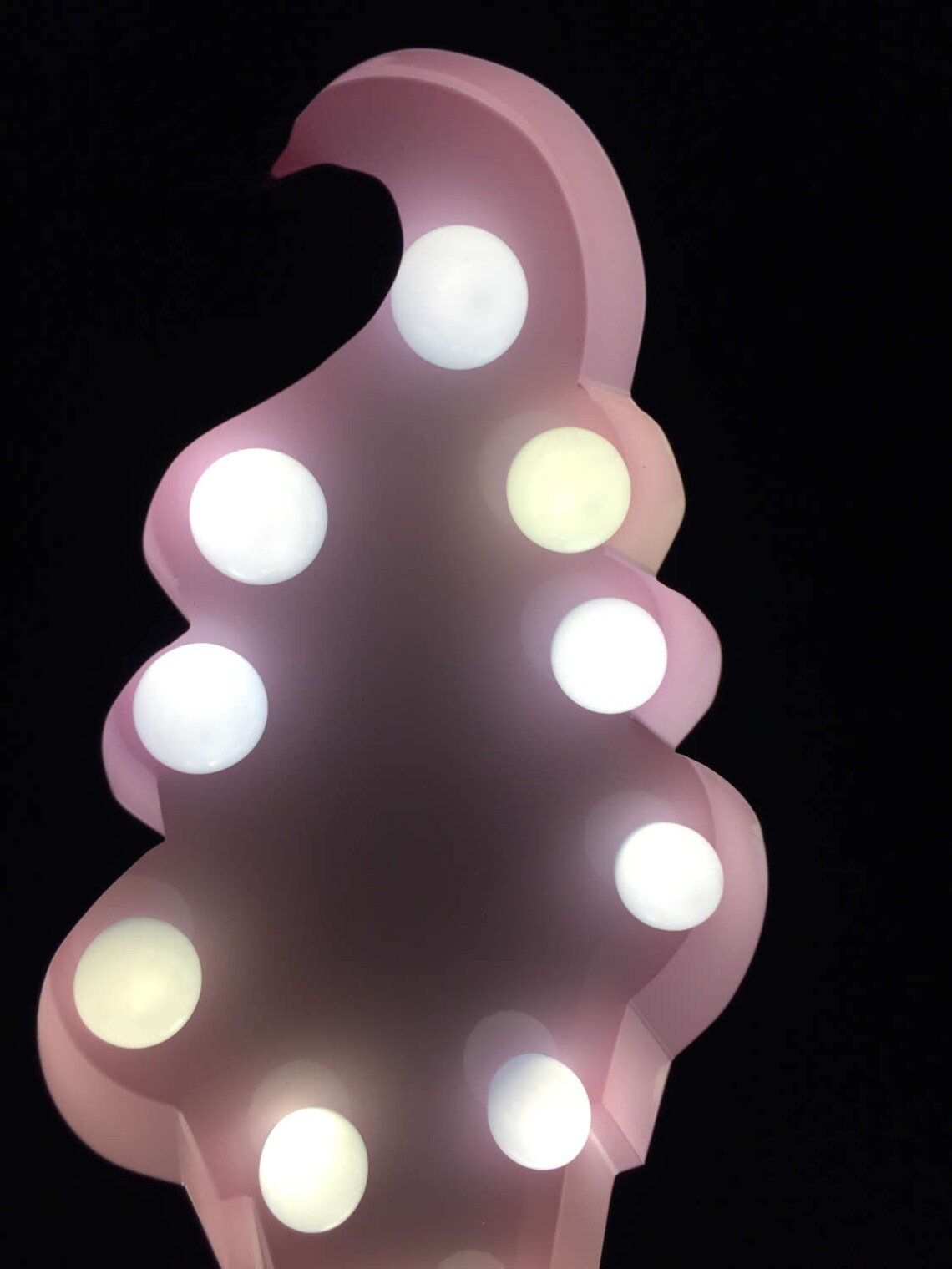 High Qualified Metal Pink Ice Cream Marquee Light Sign Kids Baby ...