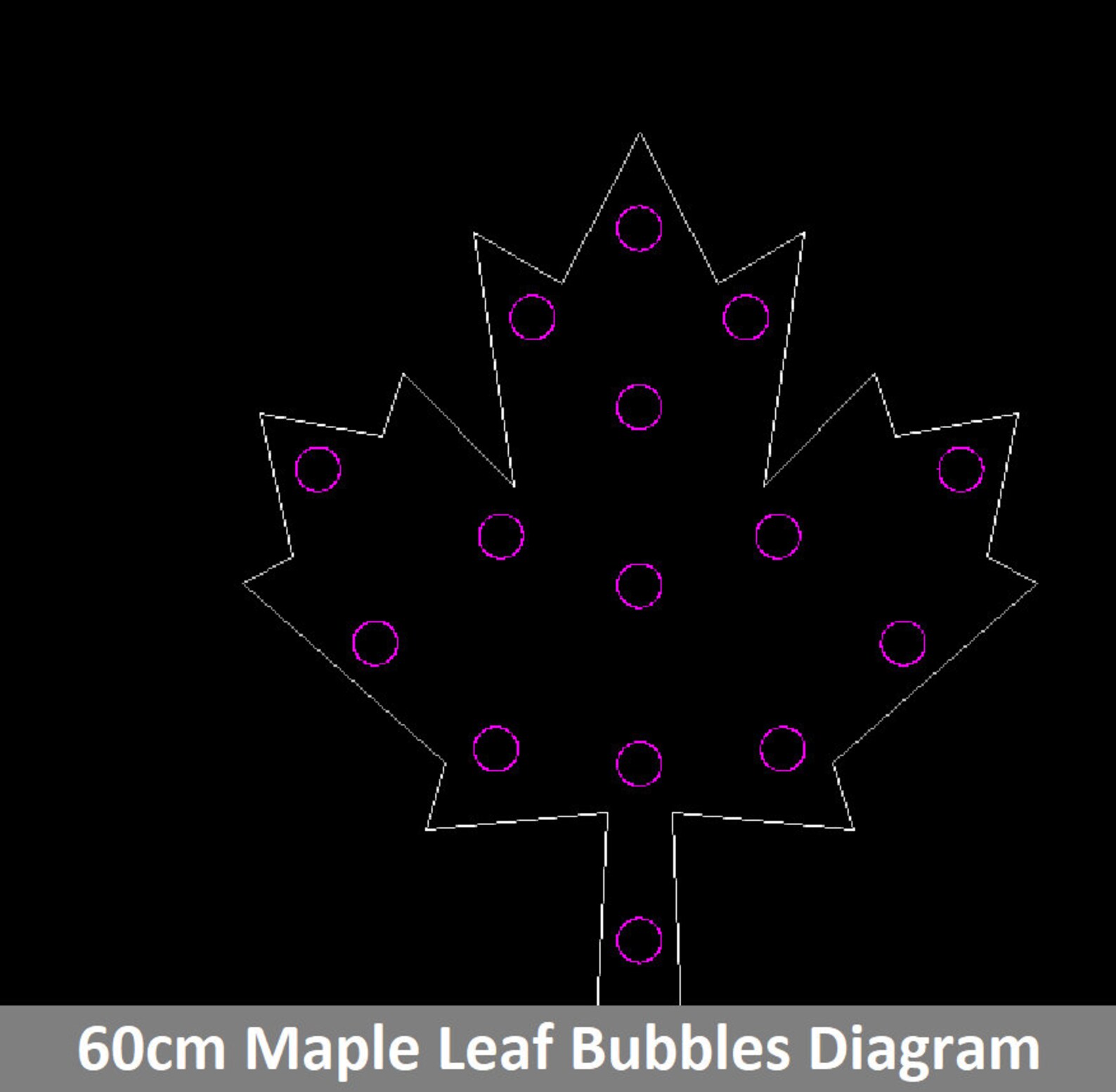 24 Metal Marquee Maple Leaf Sign Light up Maple Leaf Sign Symobol Mark ...