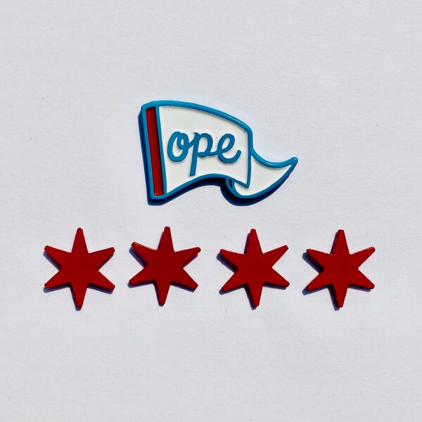 Chicago Enamel Pin - Etsy