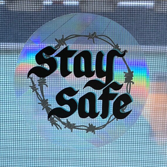 Stay Safe Rainbow Maker Suncatcher Prism Window Decal - Etsy