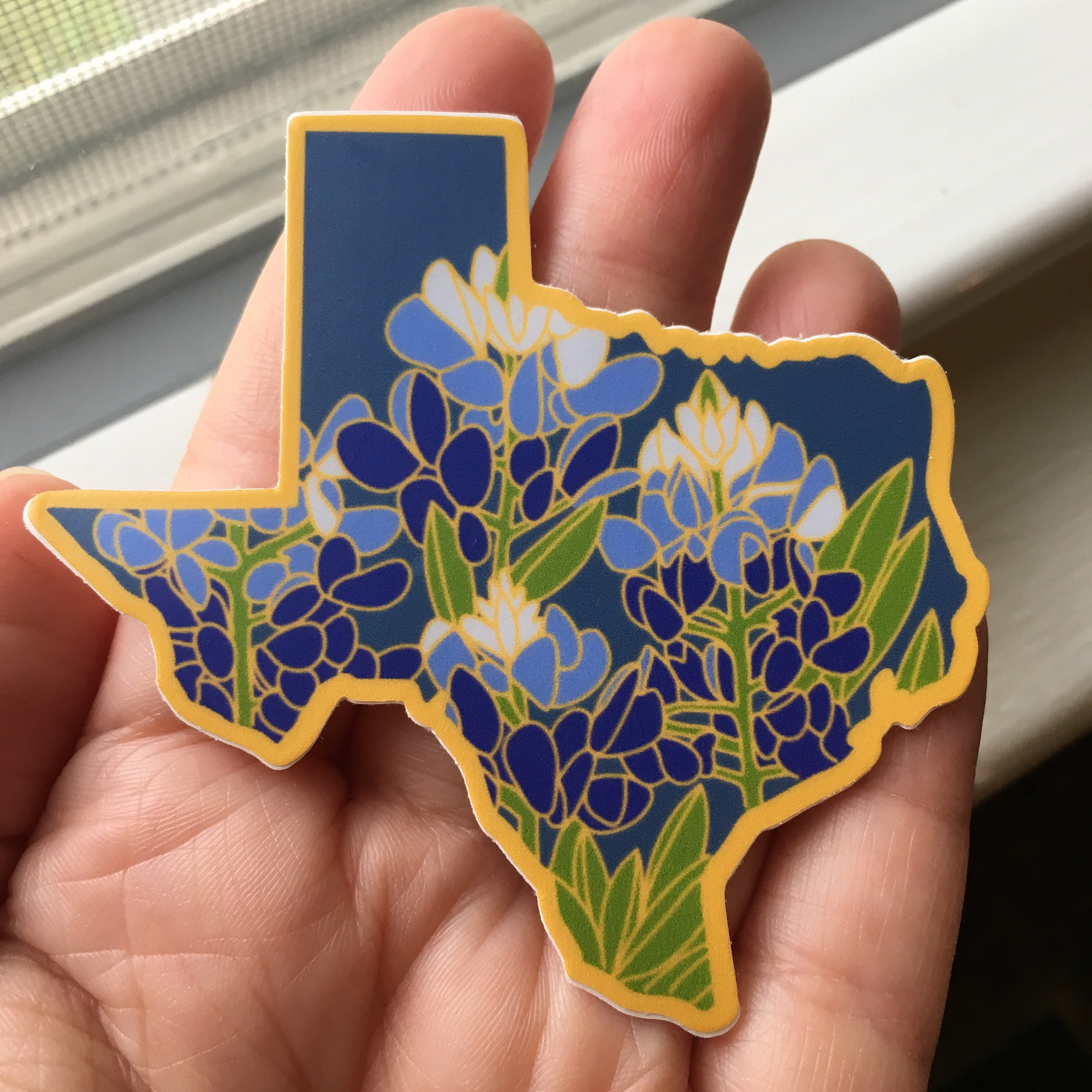 Texas Bluebonnet State Flower Series Vinyl Sticker | Etsy