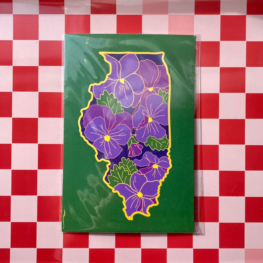 4 X 6 Print - Illinois Violet - State Flower Series - IL Violets to ...