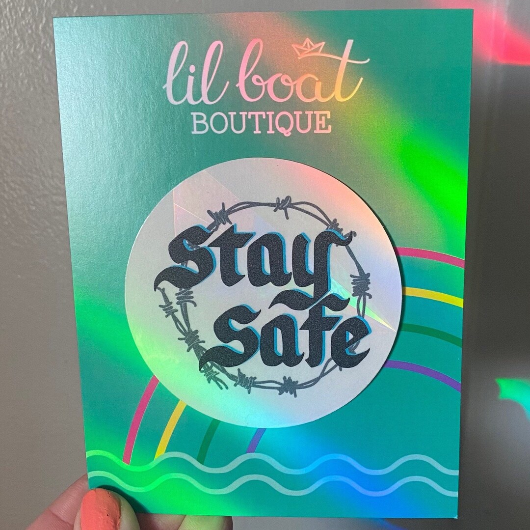 Stay Safe - Rainbow Maker Suncatcher Prism Window Decal - Etsy