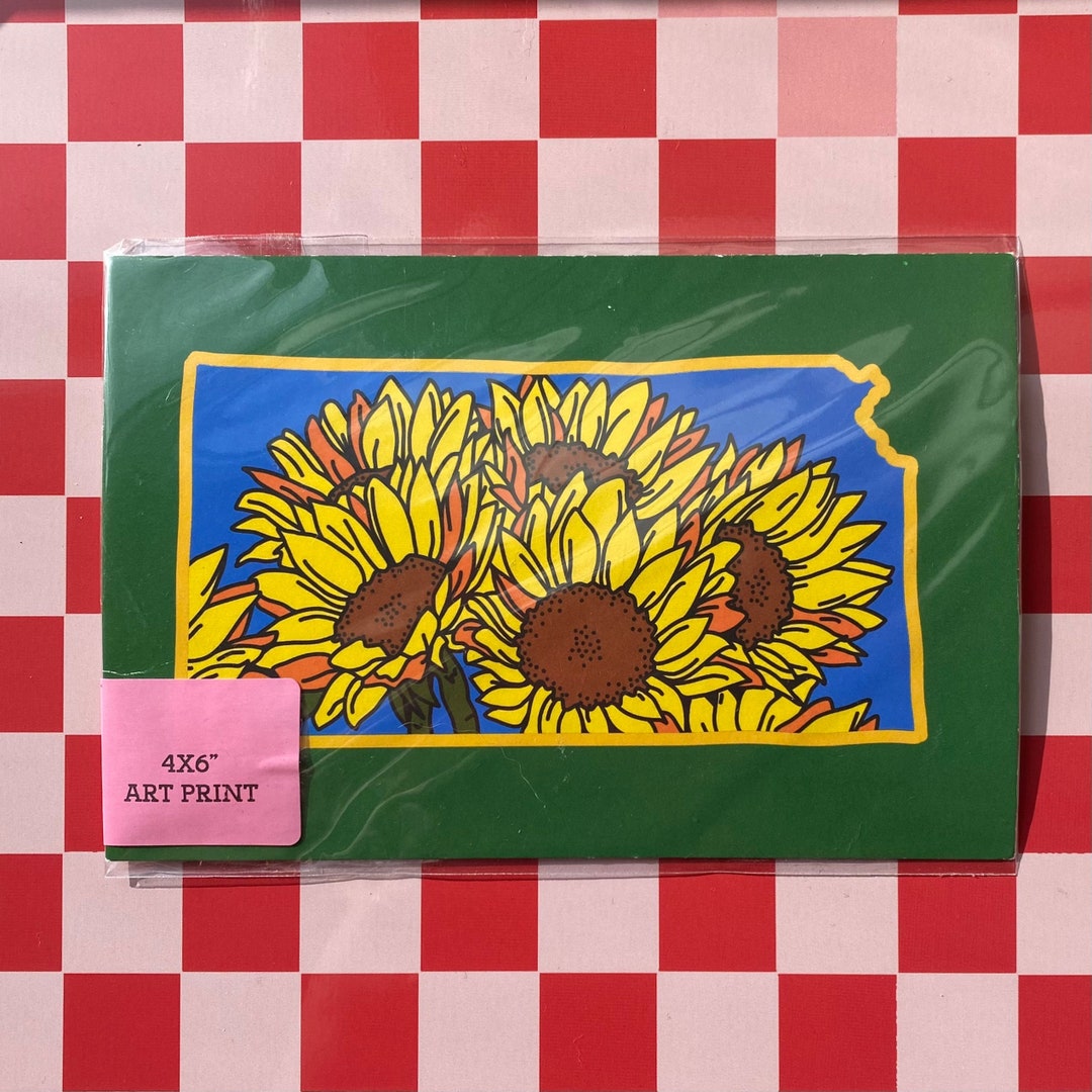 4 X 6 Print - Kansas Sunflower - State Flower Series - KS Sunflowers to ...