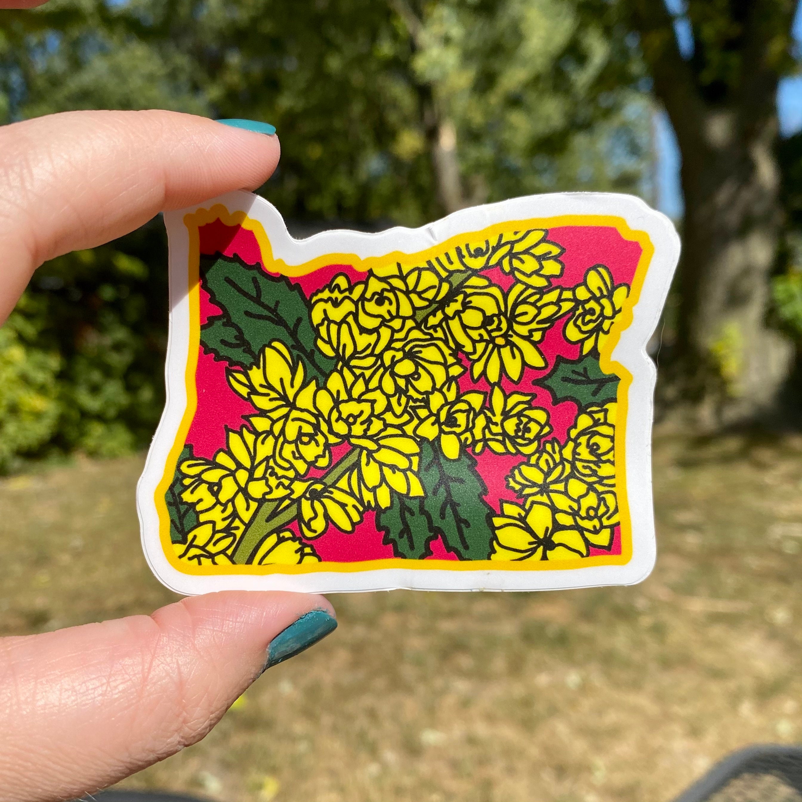 Oregon Grape Embroidered Patch - State Flower Series - OR Flowers ...