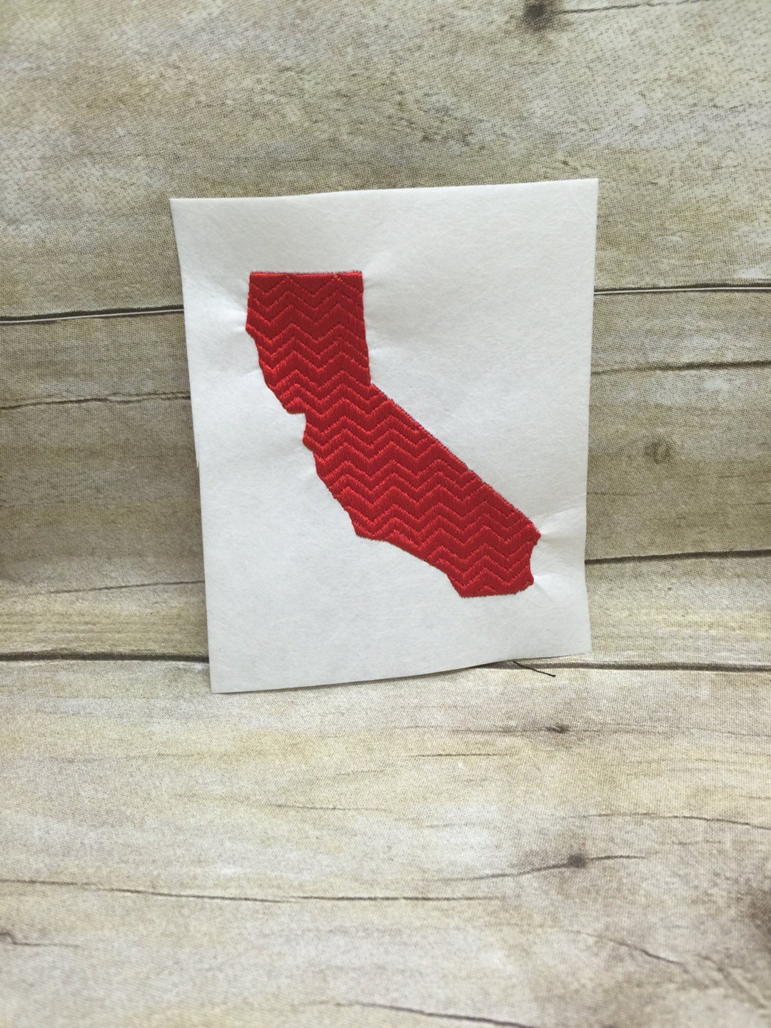 Chevron California Embroidery Design, Chevron Cali Embroidery Design - Etsy