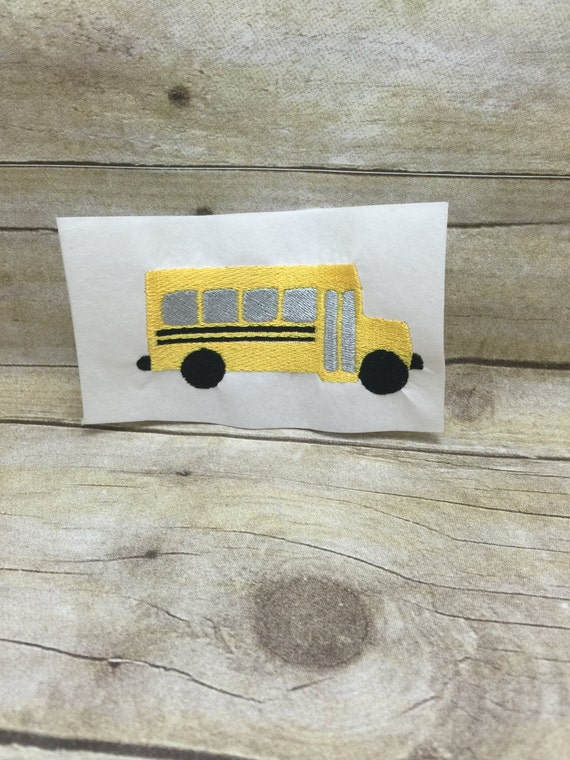 School Bus Embroidery Design Back to School Embroidery Design | Etsy