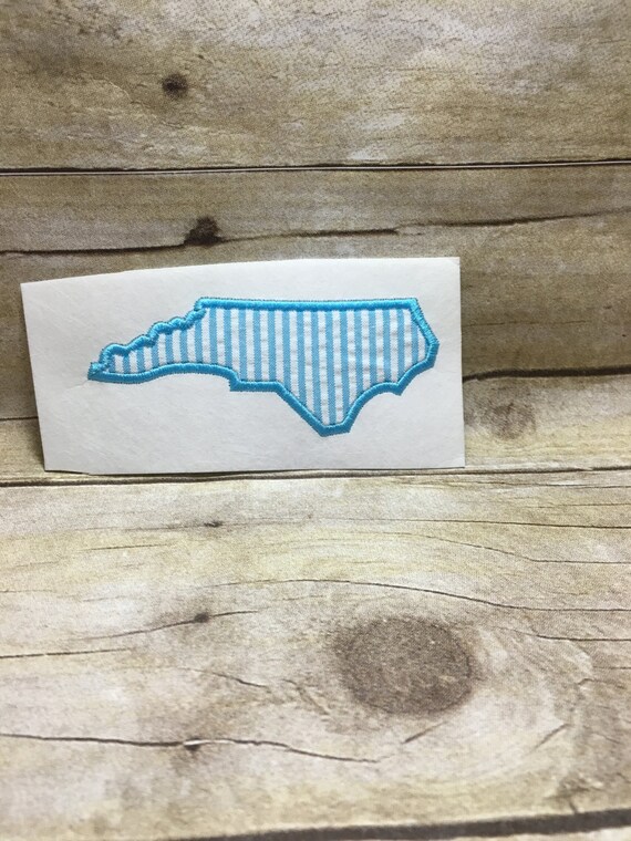 North Carolina Applique North Carolina Embroidery Design | Etsy