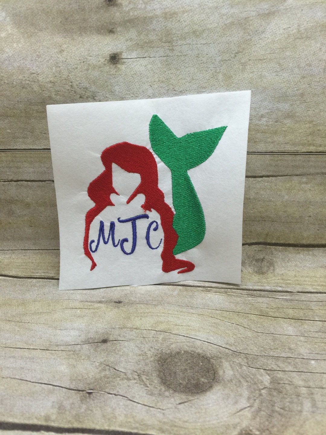 Mermaid Monogram Embroidery Design, Ariel Monogram Embroidery Design - Etsy