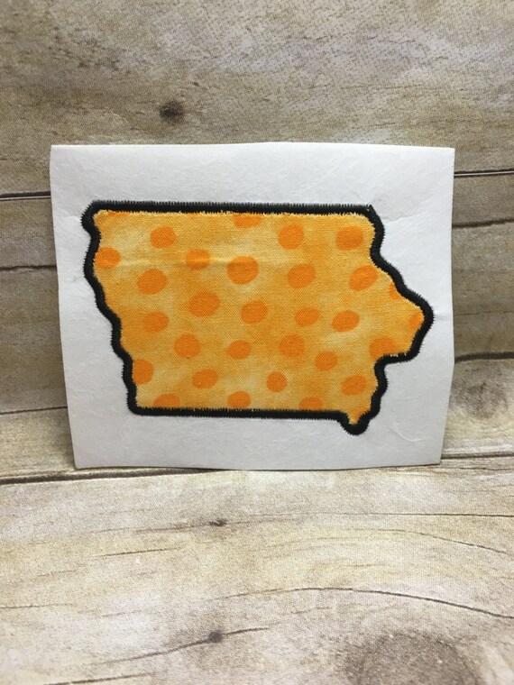 Iowa Applique Iowa Embroidery Design Applique | Etsy