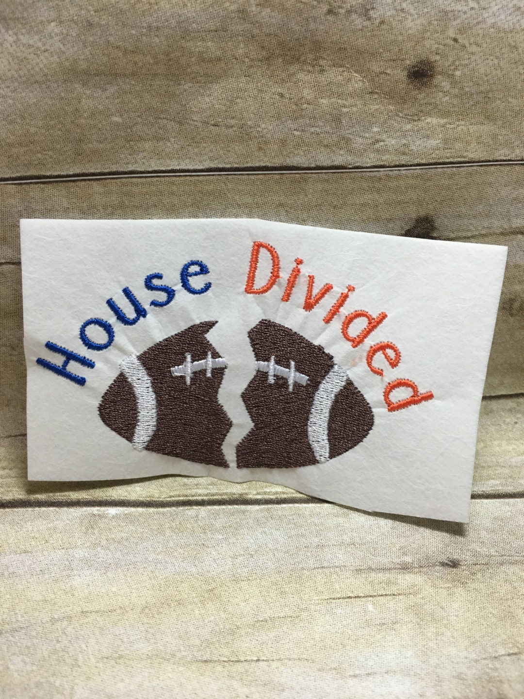 House Divided Embroidery Design, Football Teams Embroidery Design - Etsy