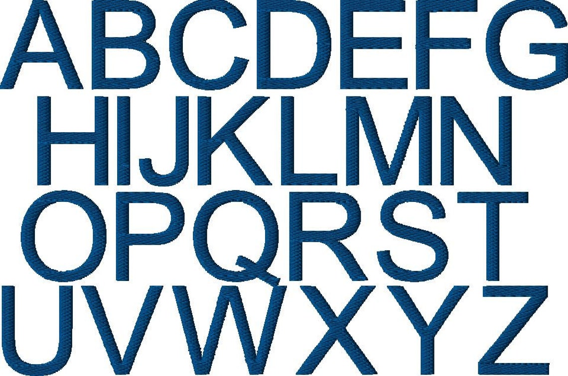 Arial Font Applique Letters Block Applique Letters | Etsy