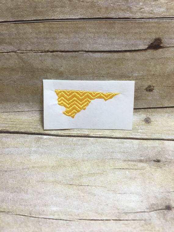 Virginia Chevron Embroidery Design Virginia Embroidery Design | Etsy