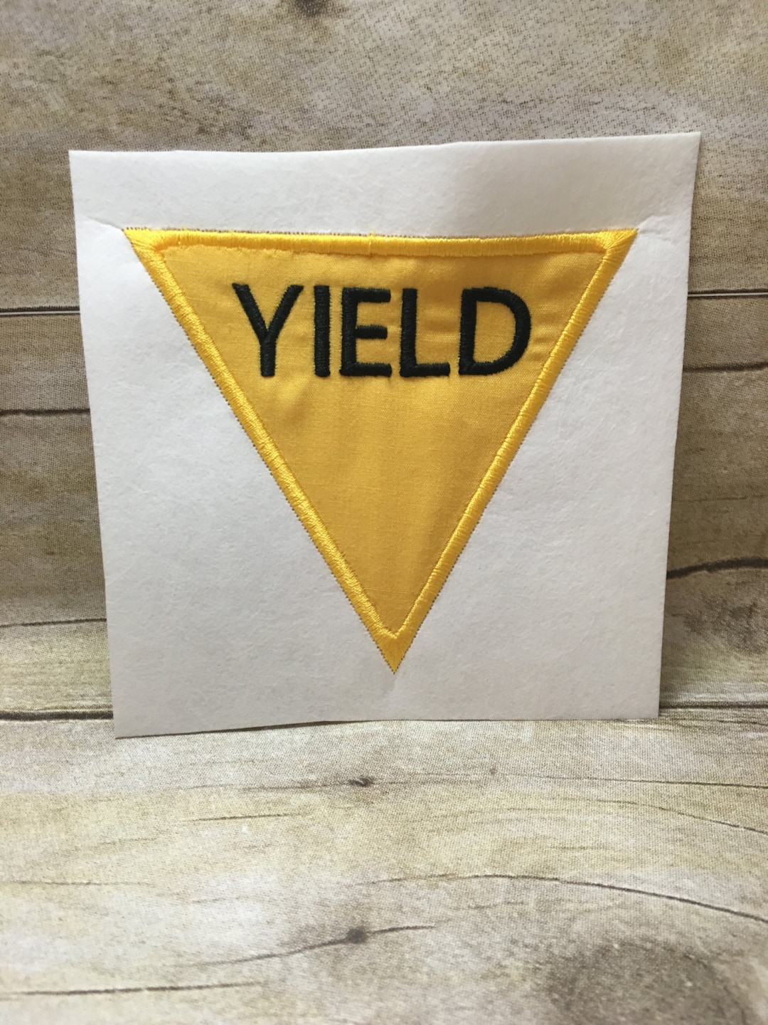 Yeild Sign Applique, Yeild Traffic Sign Applique - Etsy