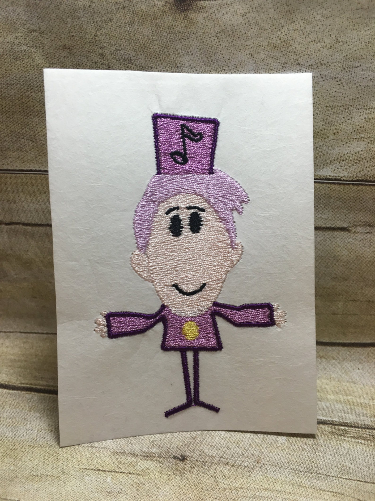 Notekins Embroidery Design Purple Notekins Embroidery Design - Etsy