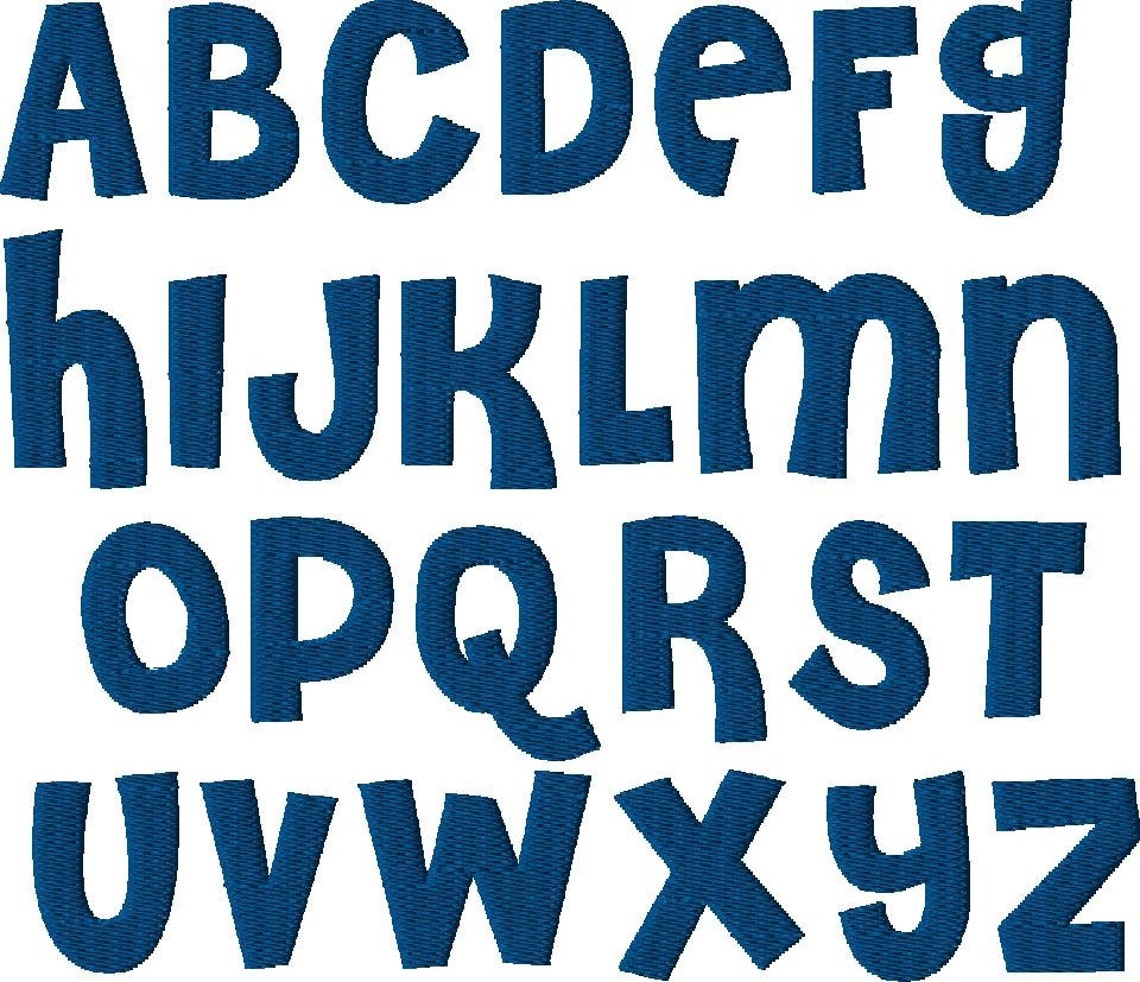 Appliqued Font Embroidery Design, Embroidery Font Applique, Cheri ...