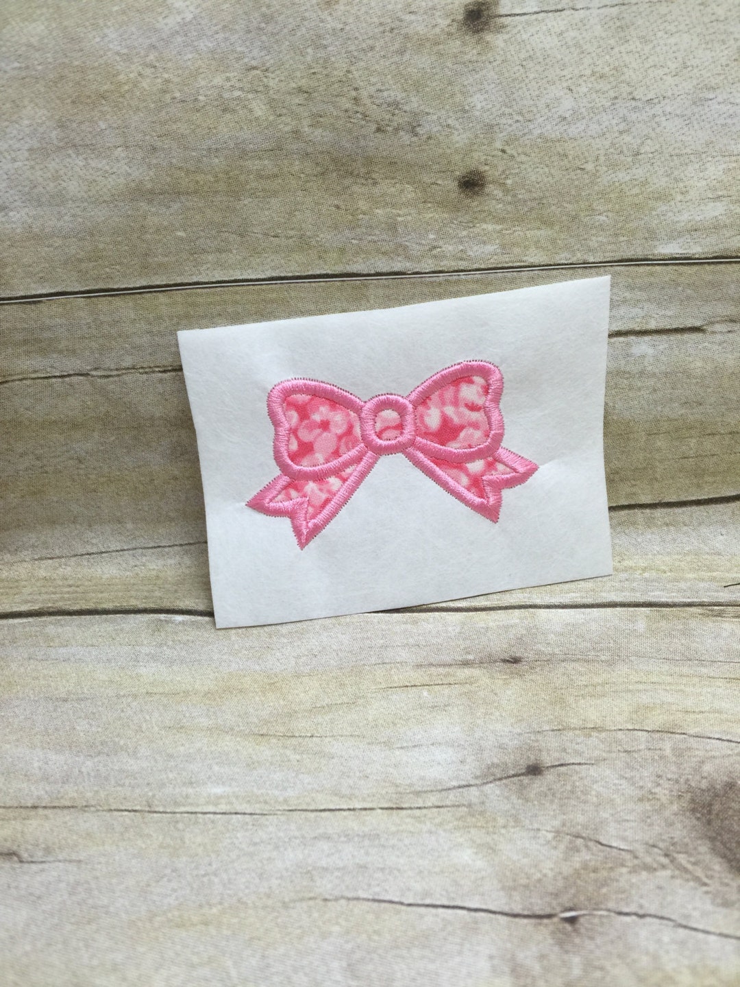 Bow Embroidery Design, Bow Applique, Bow Topper Applique - Etsy