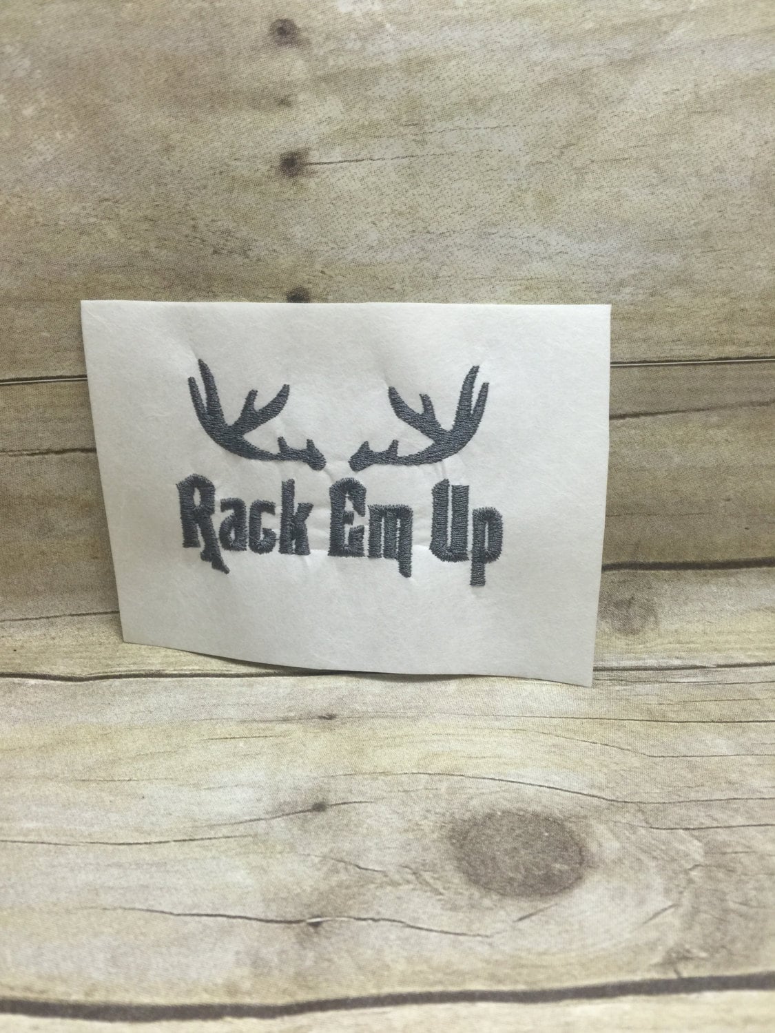 Rack Em up Embroidery Design Deer Antlers Embroidery Design | Etsy