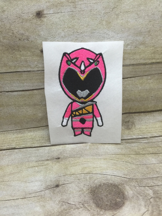 Power Rangers Dino Charge Embroidery Design Pink Power Ranger - Etsy