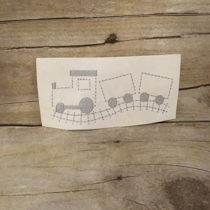 Train Embroidery Design - Etsy